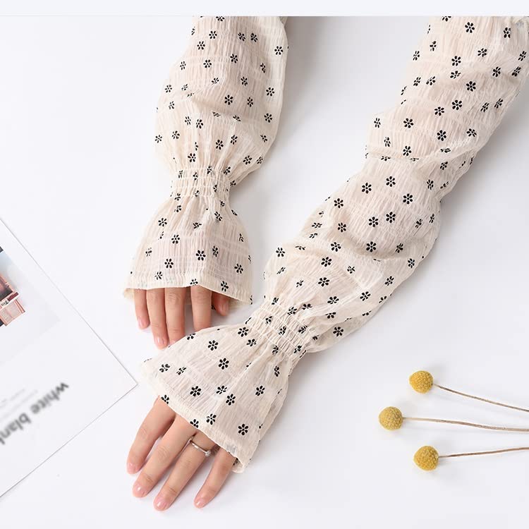 Loose Version Sleeves Large Size Driving Ice Sleeve Sleeves Women's Summer Ice Silk Sleeve Sleeves (Color : D, Size : 50 * 32 * 22cm)