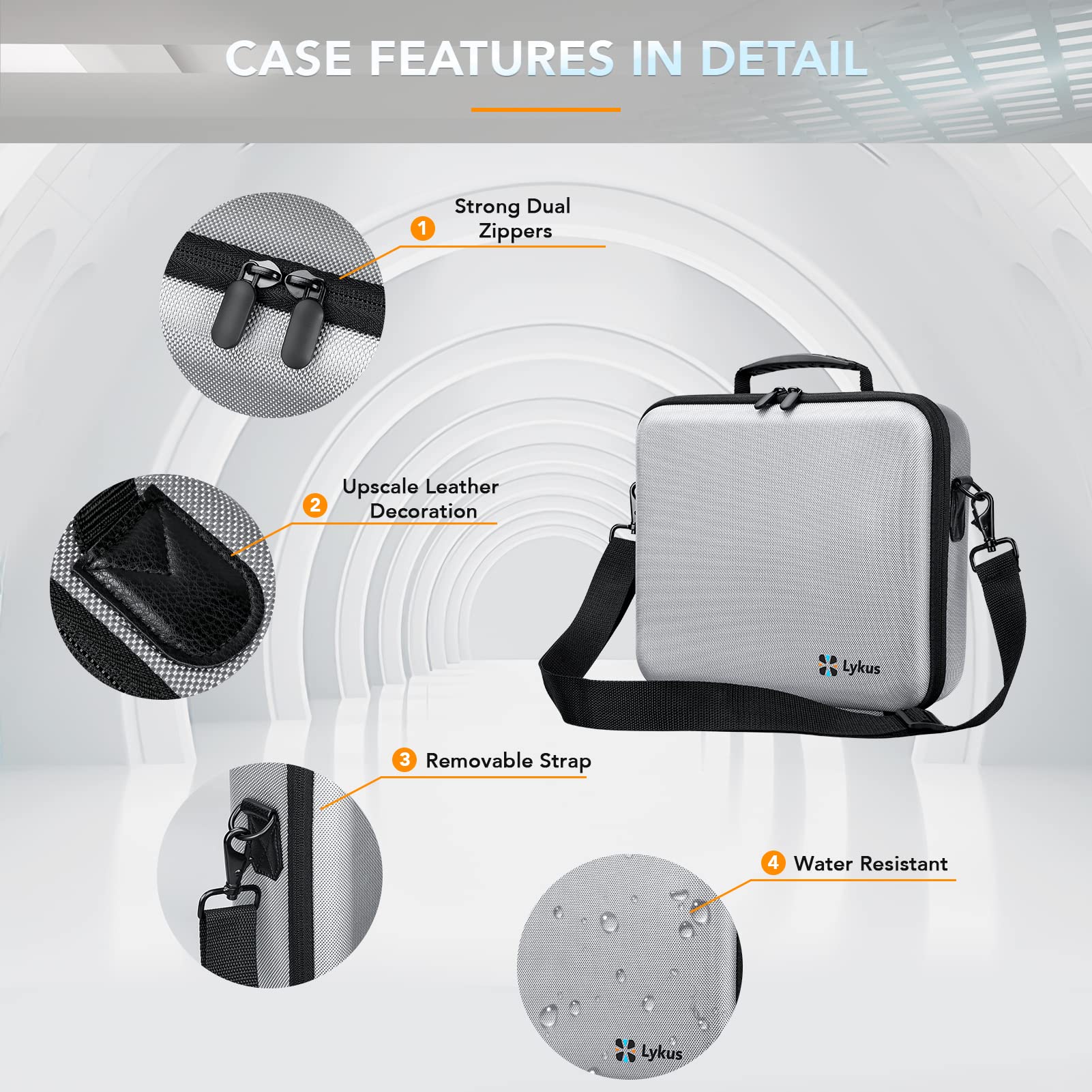 Lykus 2023 Spartan MM300 Carrying Bag Case for DJI Mini 3 Pro/DJI Mini 3, Fit RC Lanyard and up to 7 Batteries [CASE ONLY]