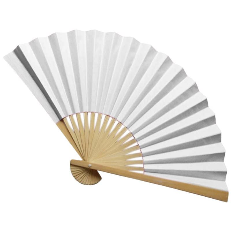 LYNGBY Decorative Folding Fans Pattern Chinese Style Hand Held Fan Bamboo Paper Folding Fan Handheld Wedding Hand Fan Cool Bamboo Flower Personalized (Color : White,Transparent,Brown)