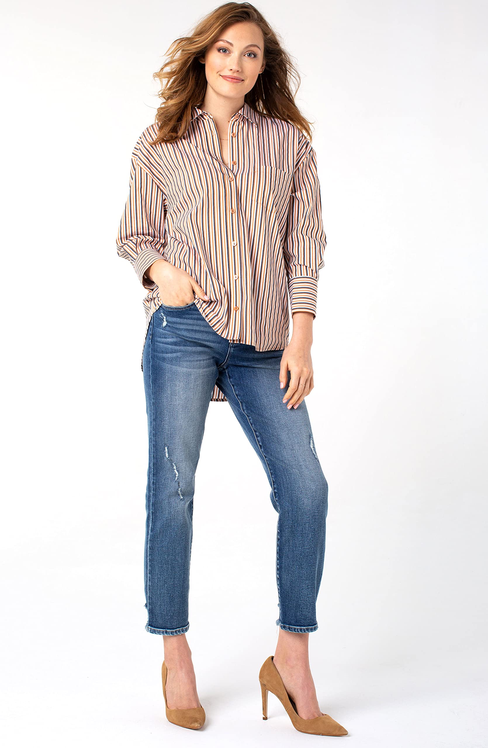 Liverpool Women's Kennedy Crop Straight Jeans, Kennedy, 8