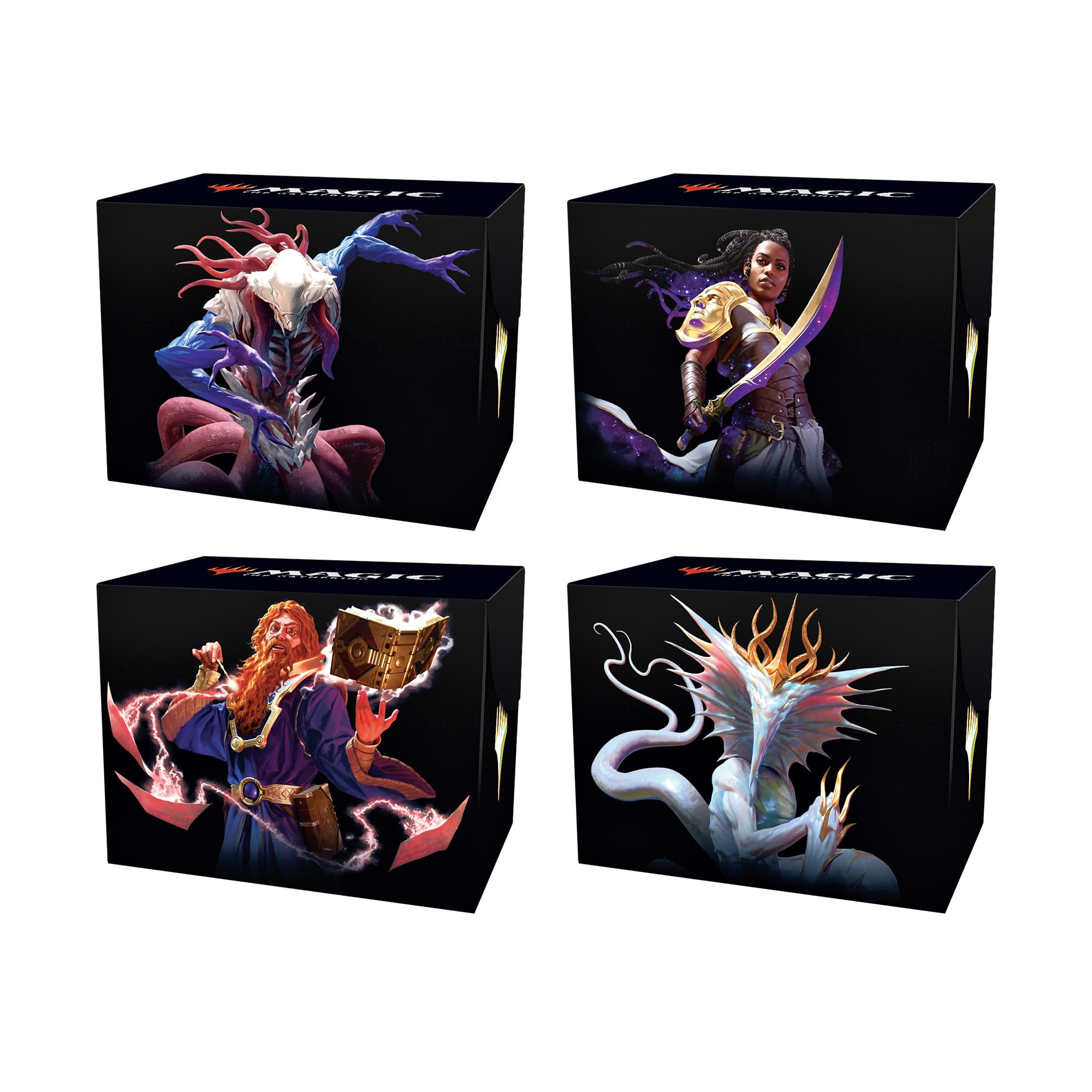 Magic: The Gathering Commander Masters Commander Deck Bundle β Includes Set of 4 Decks (1 Eldrazi Unbound, 1 Enduring Enchantments, 1 Planeswalker Party, and 1 Sliver Swarm)