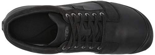KEEN Men's Austin Mid Height Waterproof Casual Ankle Boot, Black/Black, 9