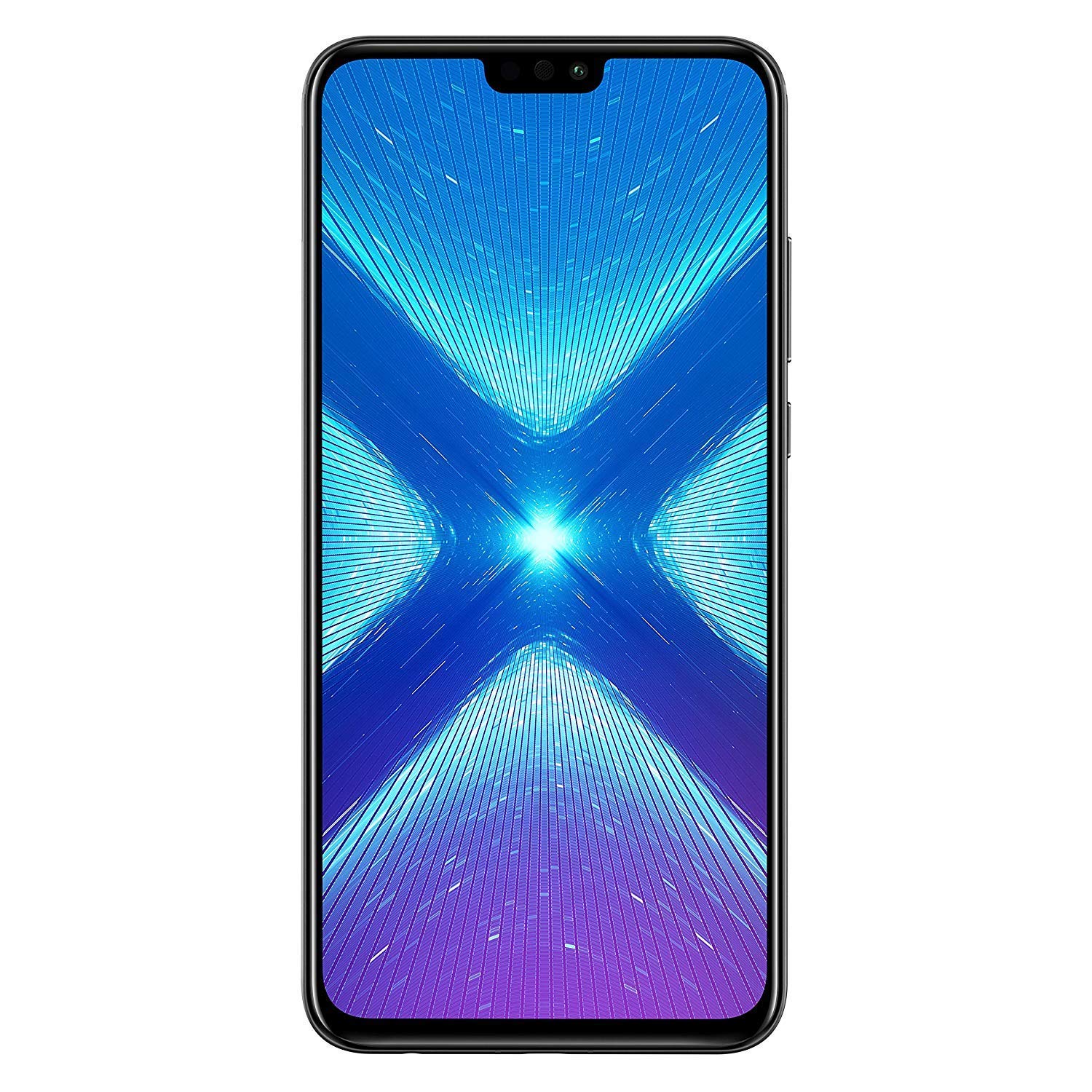 Honor 8X (64GB + 64GB SD) 6.5" HD, US + Global 4G LTE Dual SIM GSM Factory Unlocked Smartphone - International Version JSN-L23 (Black)