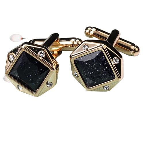 Men's Business Cufflinks Cuff Studs Suit Shirt Buttons Women's Cufflinks Cuff Studs Gold Diamond