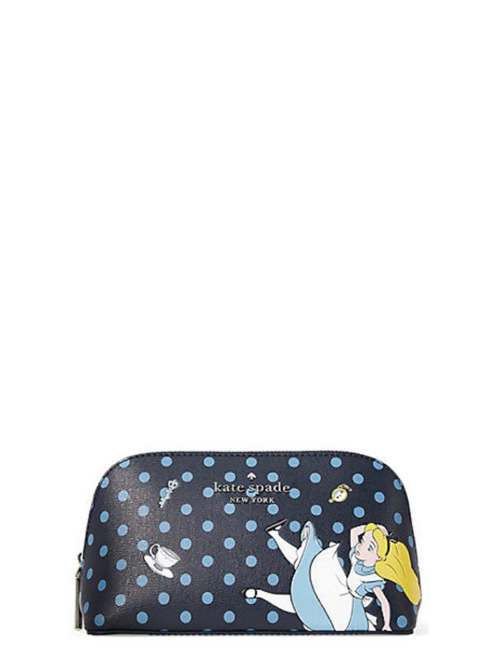 Kate Spade New York Alice in Wonderland Cosmetic Makeup Bag