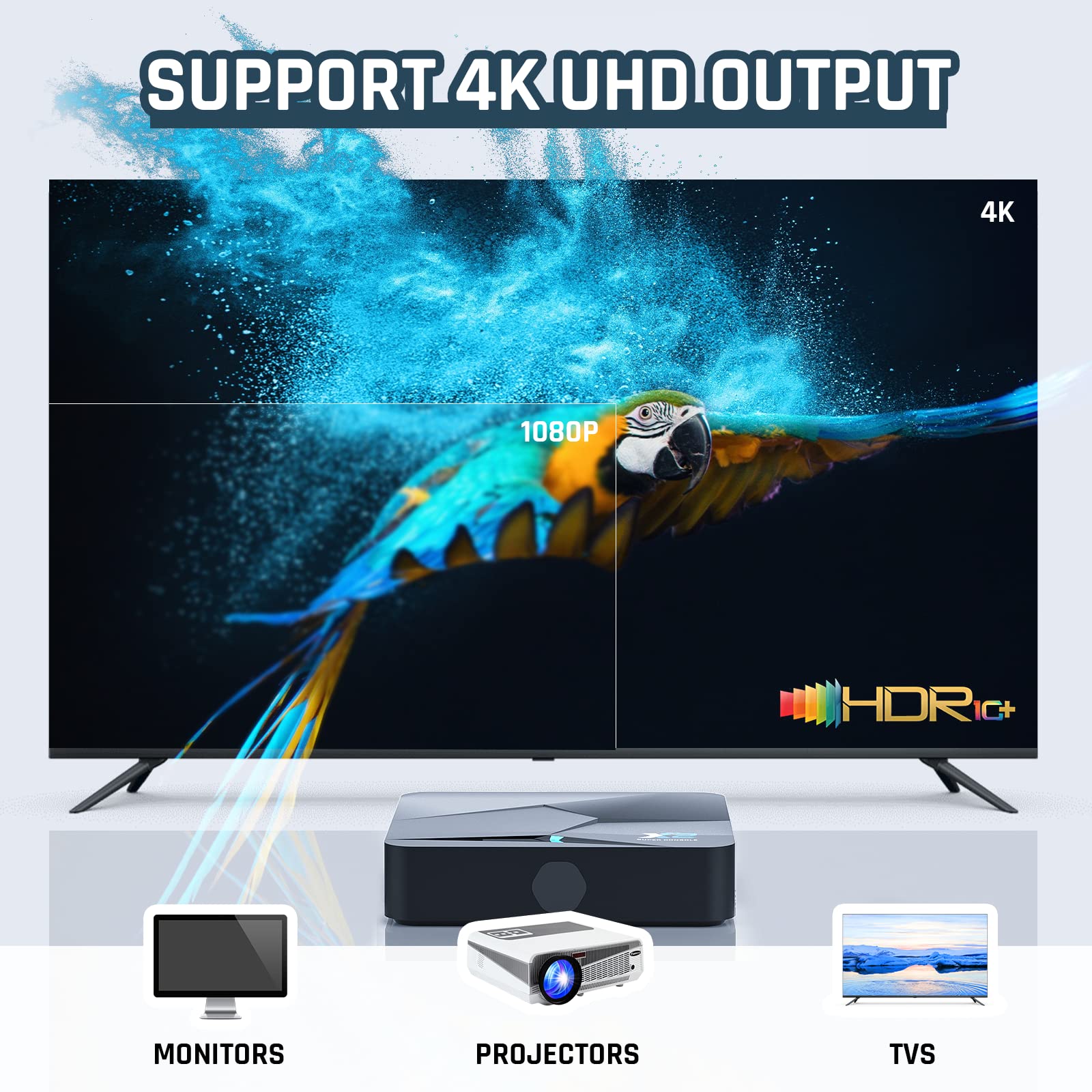 Kinhank Super Console X2 Video Game Console,pre-loaded 100,000 Retro Games,Plug & Play,compatible with 70+ Emulators,Gaming & Android Dual-system,Support 4K Output(256GB, 2 Wireless Controllers)