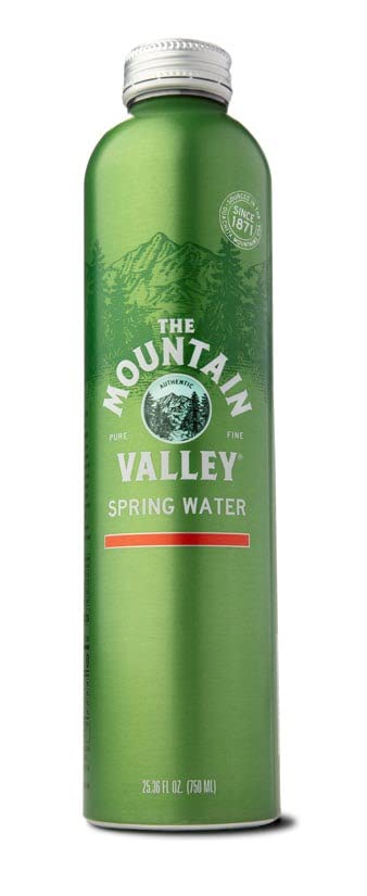 he Mountain Valley 750 mL Spring Water in Aluminum Can 12pk