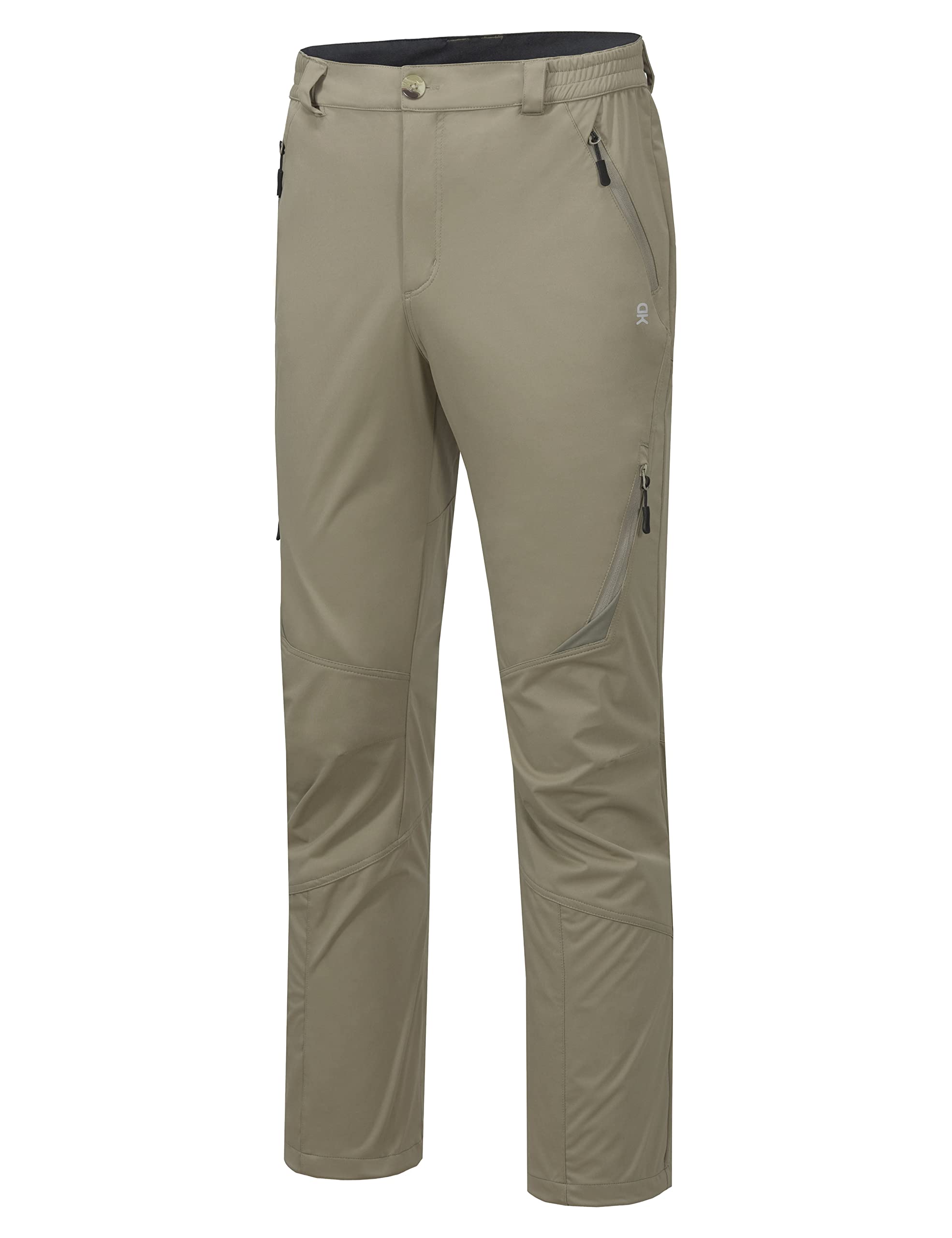 Little Donkey Andy Men's Stretch Hiking Golf Pants Lightweight Outdoor Athletic Softshell Casual Travel Camping Black L