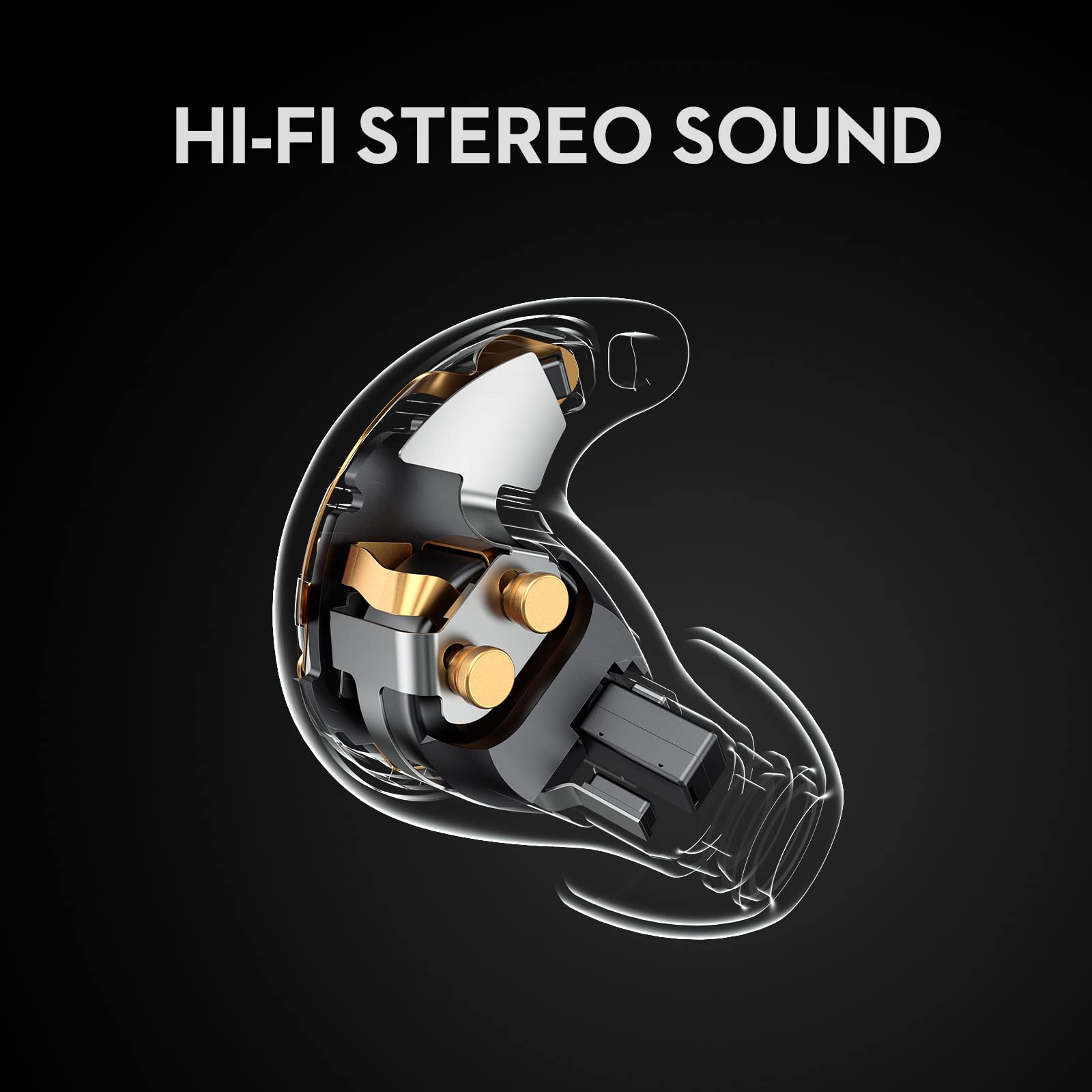mifo S Active Noise Cancelling True Wireless Earbuds, Bluetooth 5.2 Wireless Sport Headphones, ENC Noise Cancelling, IP67 Waterproof Wireless Earbuds with 3 Modes, Built-in 6 Microphone(Black Green)