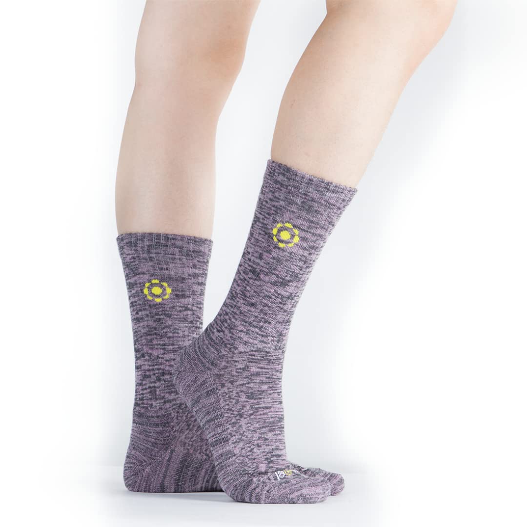 ja vie JAVIE 86% Merino Wool Ultra Soft Cushioned Lightweight Crew Socks for Men & Women