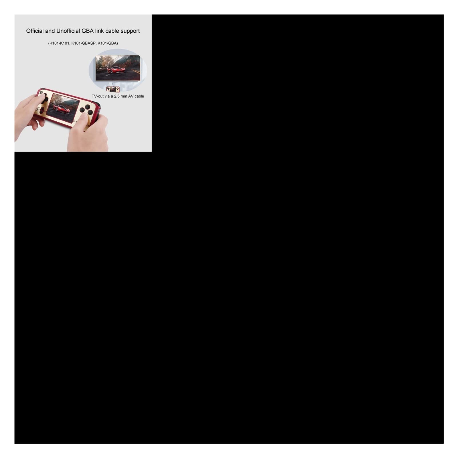 K101 Plus Pocket Handheld Game Console 3 "TFT Screen Dual CPU (Color : K101 with 8G Bag)