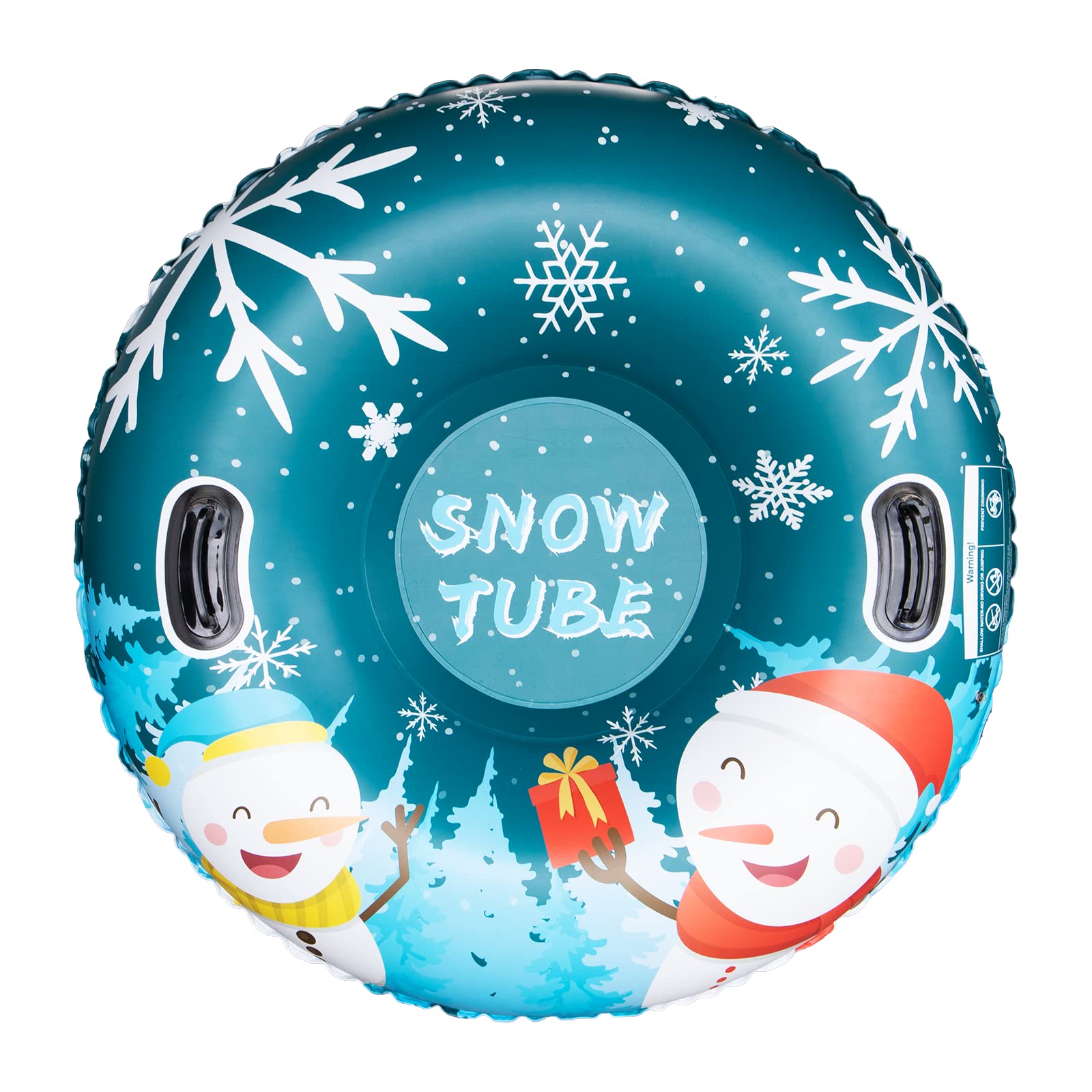Josen Snow Tubes, Large Inflatable Snow Sleds Heavy Duty Sledding Snowboard with Sturdy Handles for Winter Outdoor Fun
