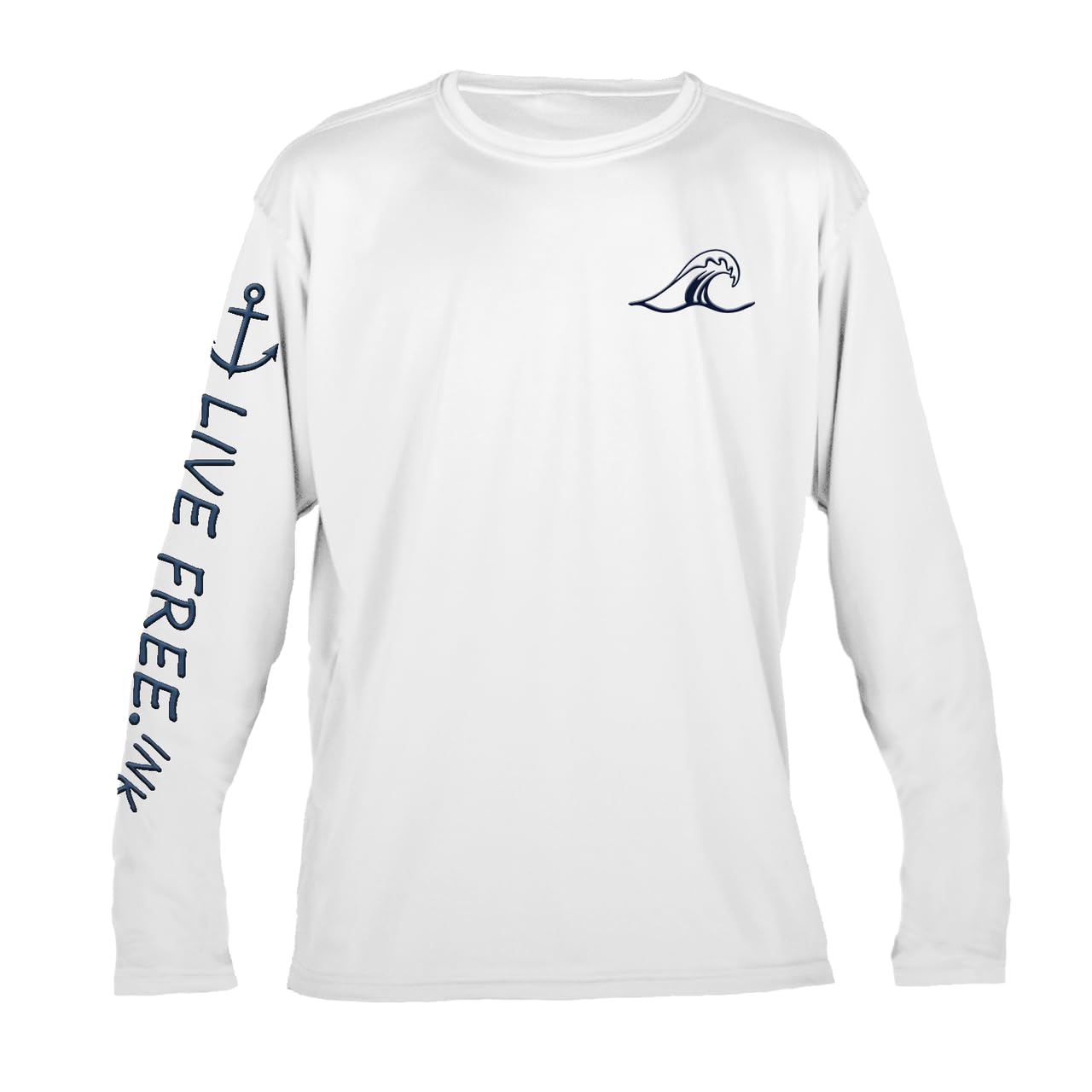 Live Free Octopus Men's Solar Performance Long-Sleeve Gray S