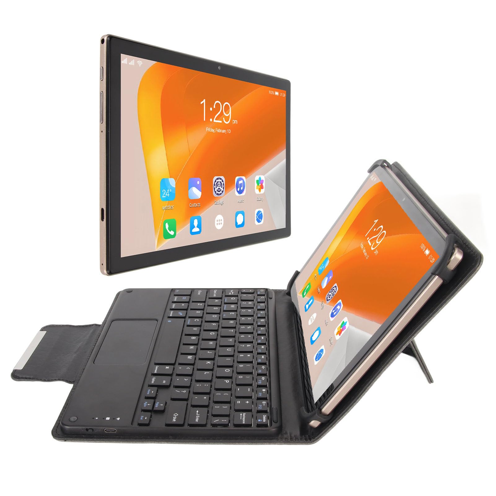 jerss WiFi Tablet, 8GB RAM 256GB ROM Digital Tablet 1960 X 1080 Resolution Dual Speakers for Recreation for Reading (US Plug)
