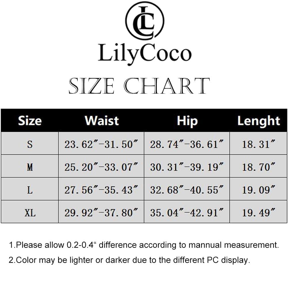 LilyCoco Womens Checkered Biker Shorts High Waist Gym Shorts Cycling Workout Yoga Short Tights Brown Checkered Medium