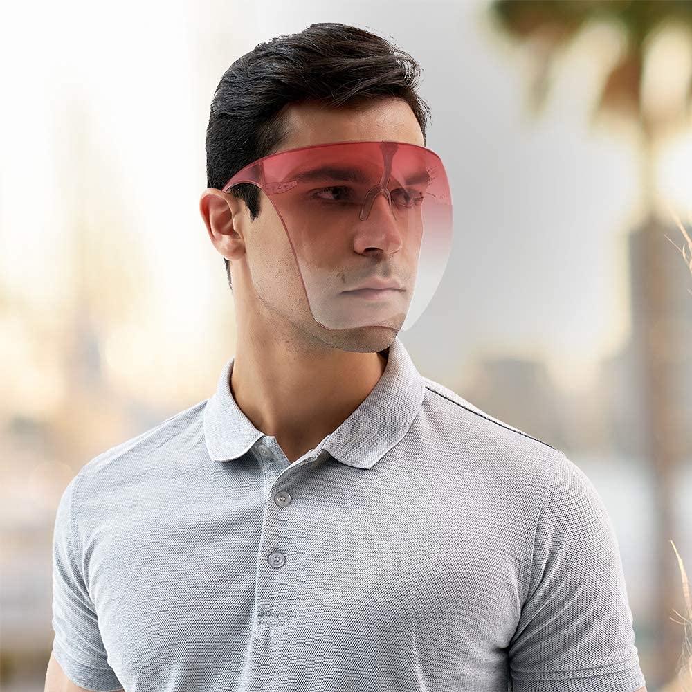 Kenneth Cole Goggle-Style Face Shield with 180° Safety Coverage - Anti-Fog Visor Design to Look Futuristic