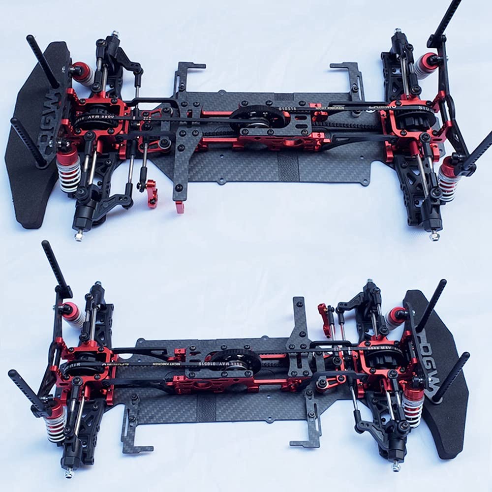 MAKIVI DGW Metal & Carbon Fiber 4WD 1/10 Touring Car On-Road RC Car Kit Chassis