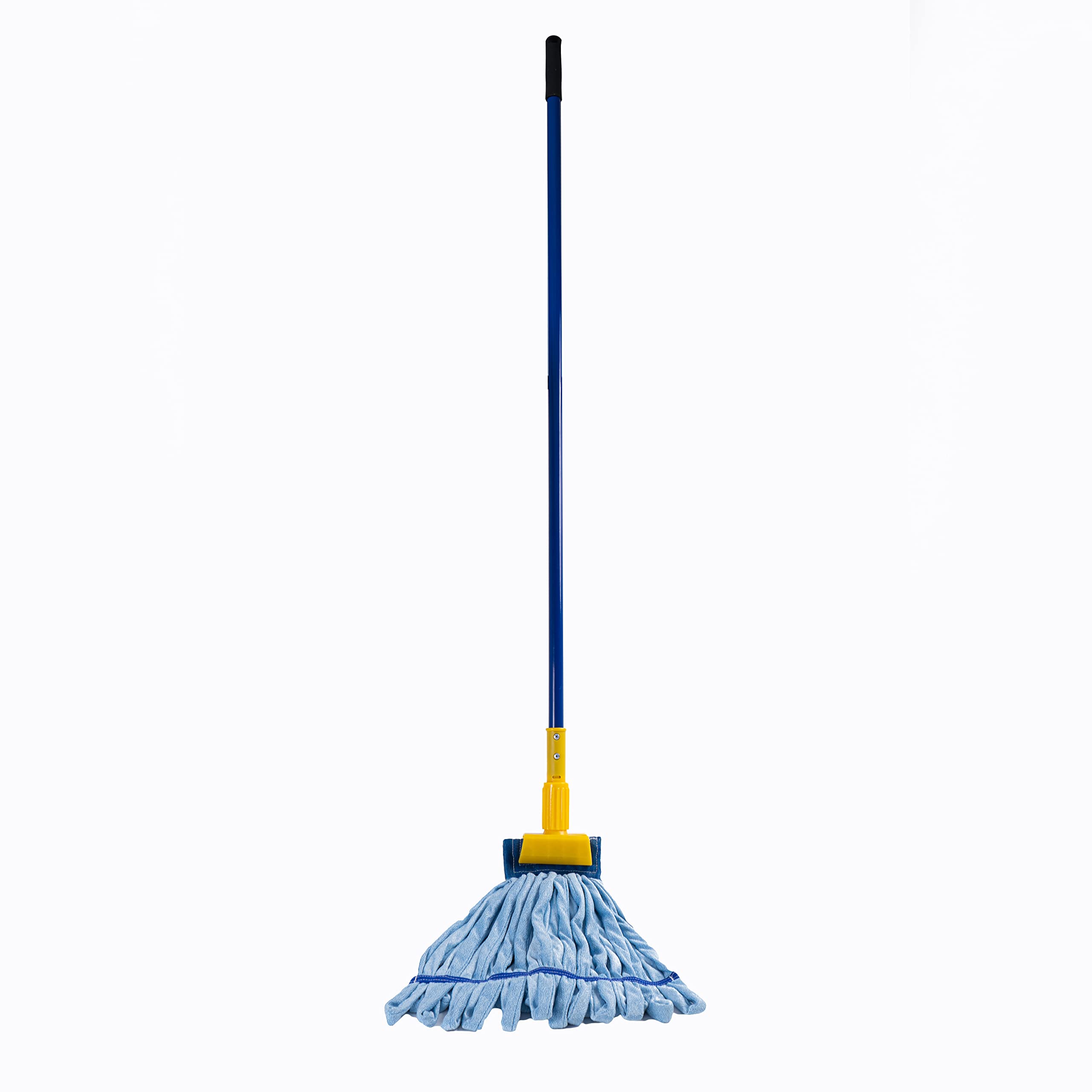 Matthew Cleaning Microfiber Tube Mop(Meduim,Blue,3Pack)Heavy Duty Mop Head Replacement,excellent absorbency,Premium launderability,Reusable,Loop end for Home,Commercial&Industrial Use-Incl.2Pcs Cloths