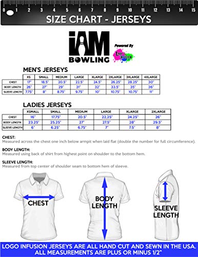 Logo Infusion Dye-Sublimated Bowling Jersey (Sash Collar) - I AM Bowling Fun Design 2029-ST - Storm (Medium)