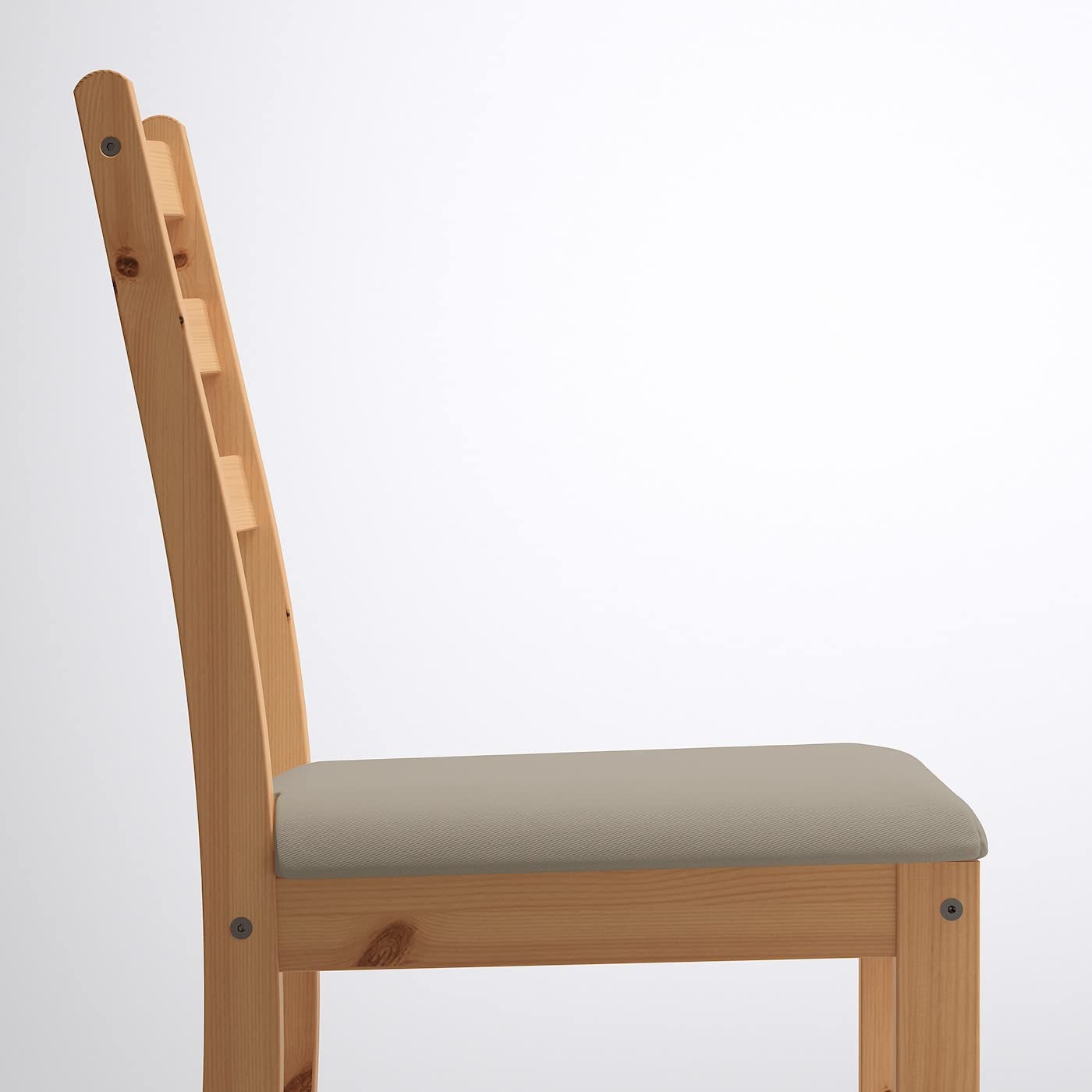 IKEA Lerhamn Table and 2 Chairs Light Antique Stain White Stain Vittaryd Beige 29 1/8x29 1/8 793.062.91
