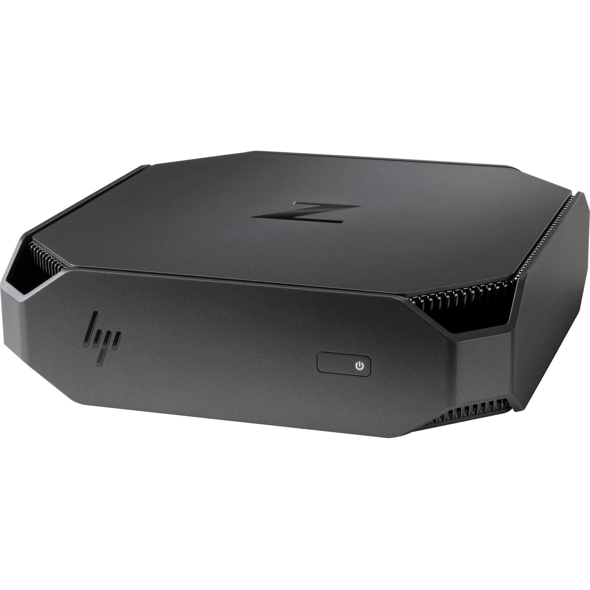 HP Z2 Mini G4 Workstation Bundle with Intel Xeon E-2144G, 16GB DDR4, 256GB NVMe SSD, 2 x HP Z27n Monitors, Quadro P600 Graphics, Wireless Keyboard and Gel Pad, Windows 10 Pro