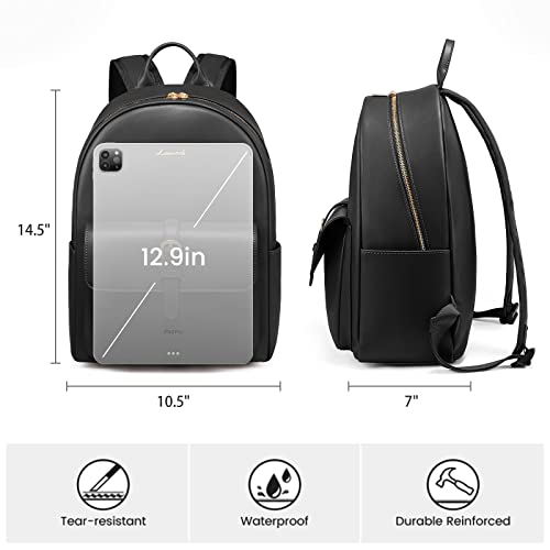 LOVEVOOK Leather Backpack Purse for Women, Casual Backpack, Cute PU Satchel Backpack, Water Resistant Travel Backpack, Fashion Purse