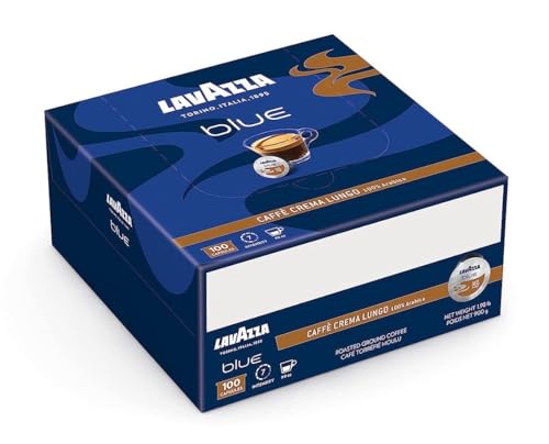 Lavazza BLUE Caffe Crema Lungo, 31.7 oz (Pack of 100)