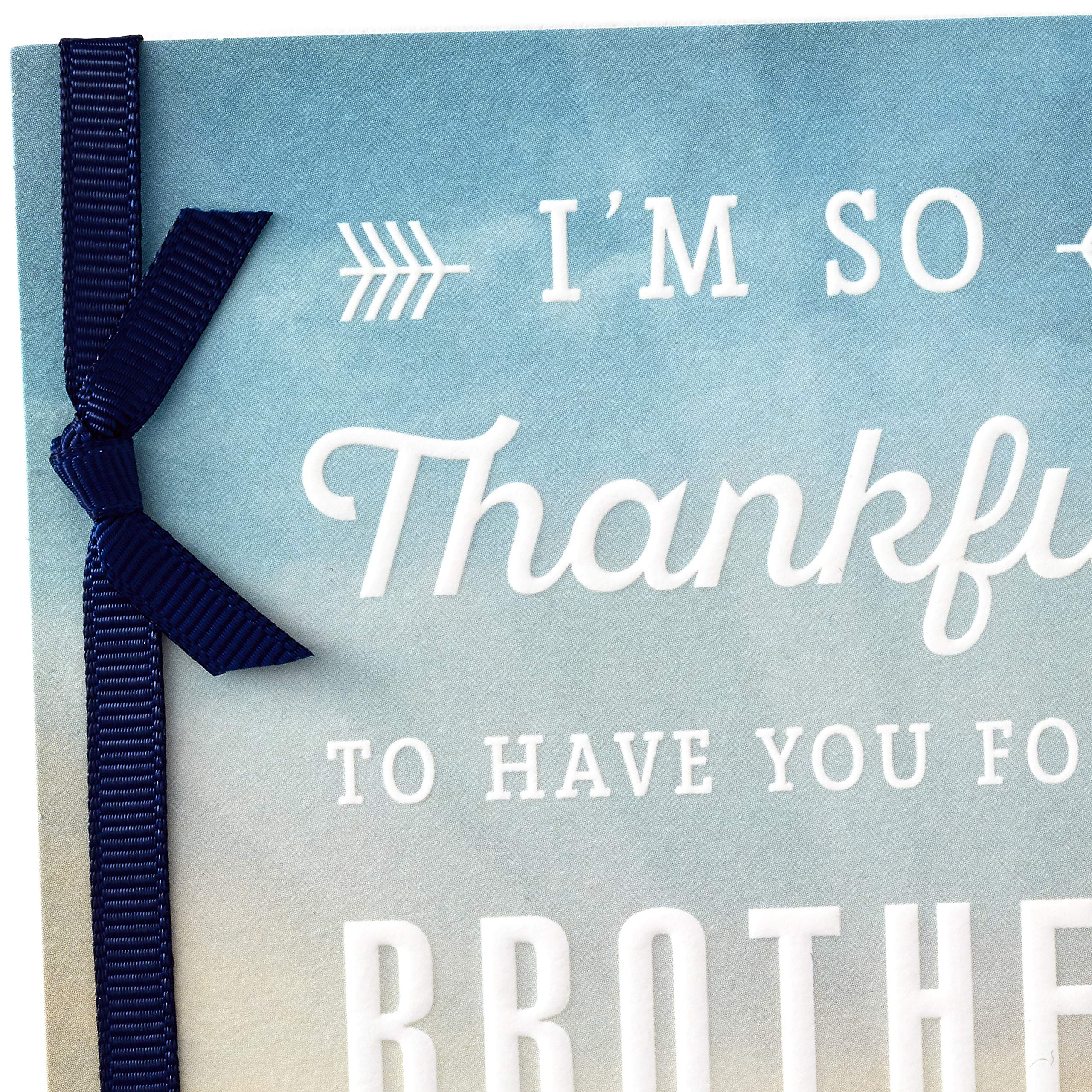 Hallmark Birthday Card for Brother (So Thankful)