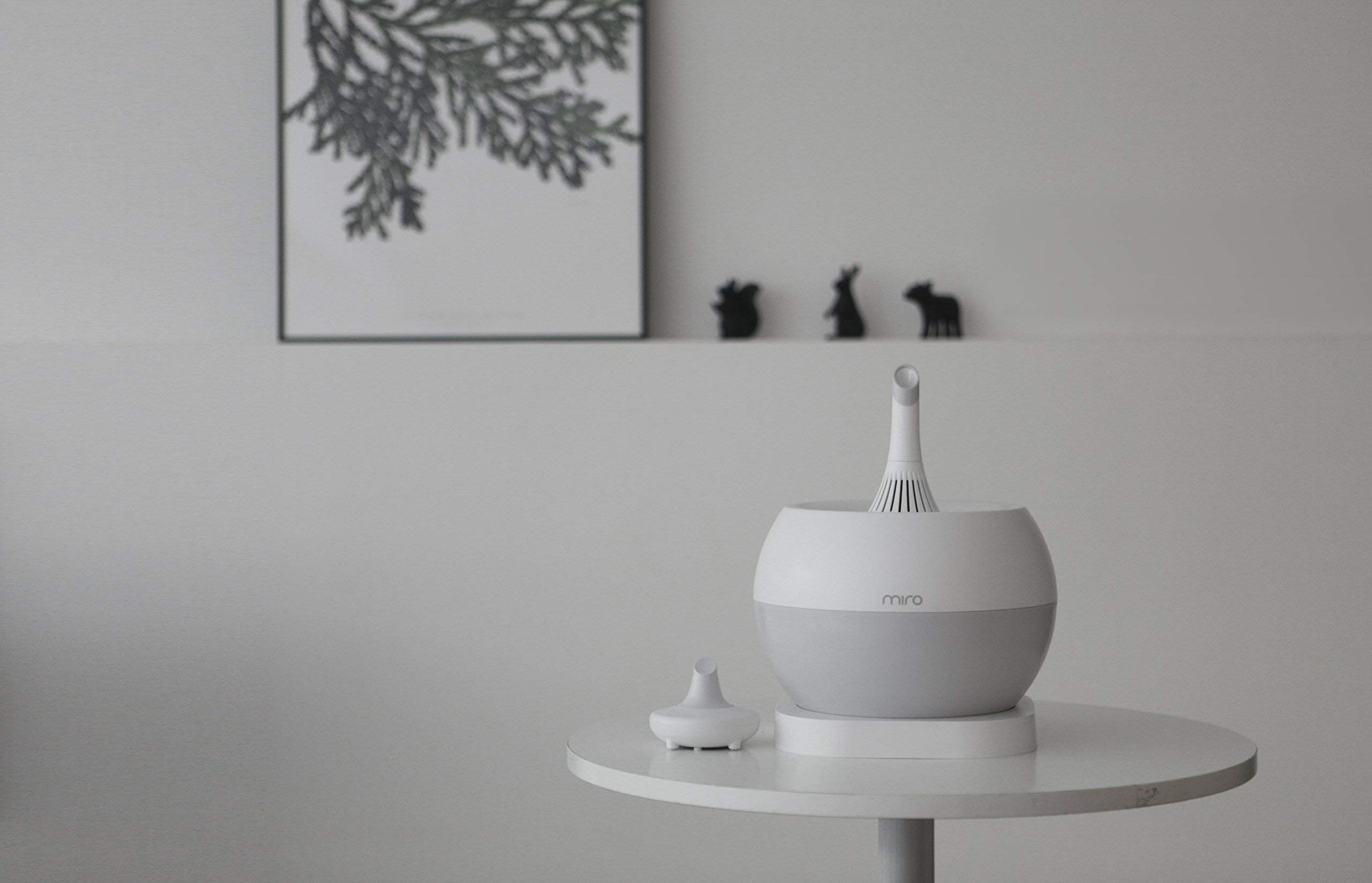 Miro NR07G humidifier - Completely Washable Modular Humidifier, Easy to Clean, Easy to Use, Large Room - Cool Mist, Sanitary, Top-Fill Ultrasonic Humidifier with Whisper Quiet and Powerful Output