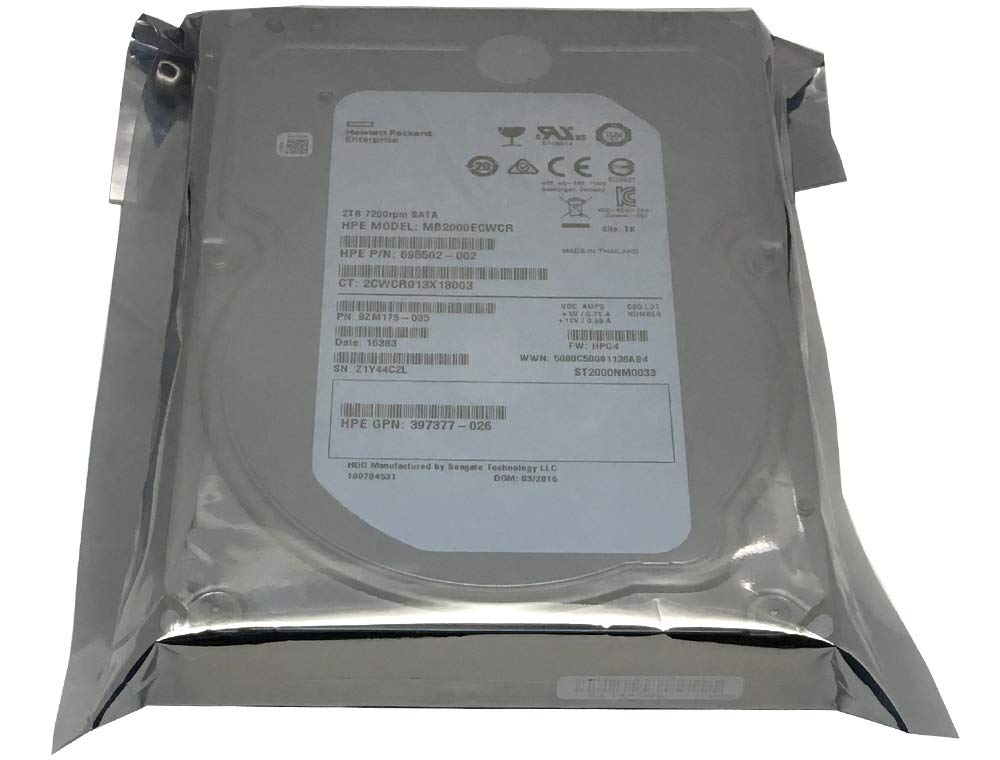 HP / Seagate Constellation ES 2TB 7200RPM 128MB Cache SATA 6Gb/s 3.5inch Internal Enterprise Hard Drive - ST2000NM0033 (Renewed)
