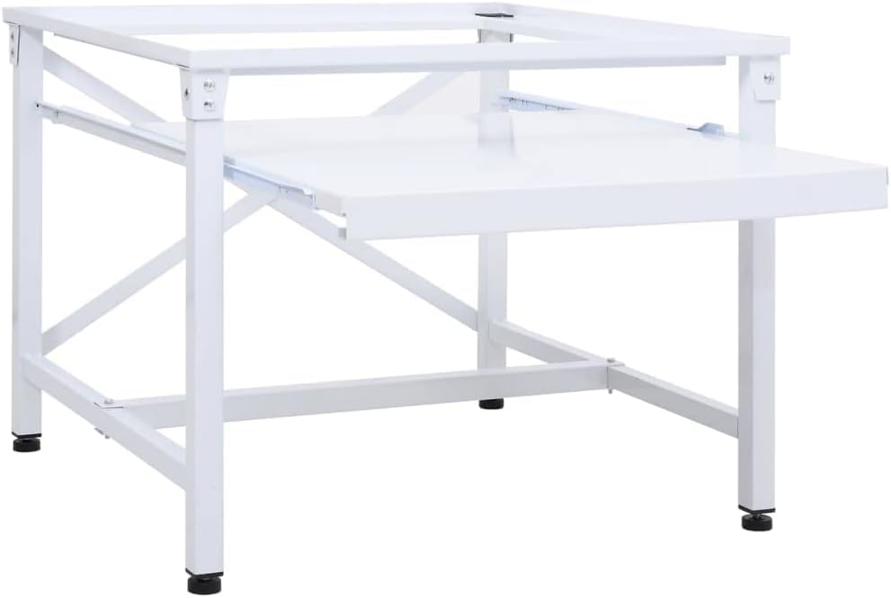 INLIFE Double Washing and Drying Machine Pedestal White 27.2" x 27.2" x 21.3" (W x D x H) Load capacity: 220.5 lb