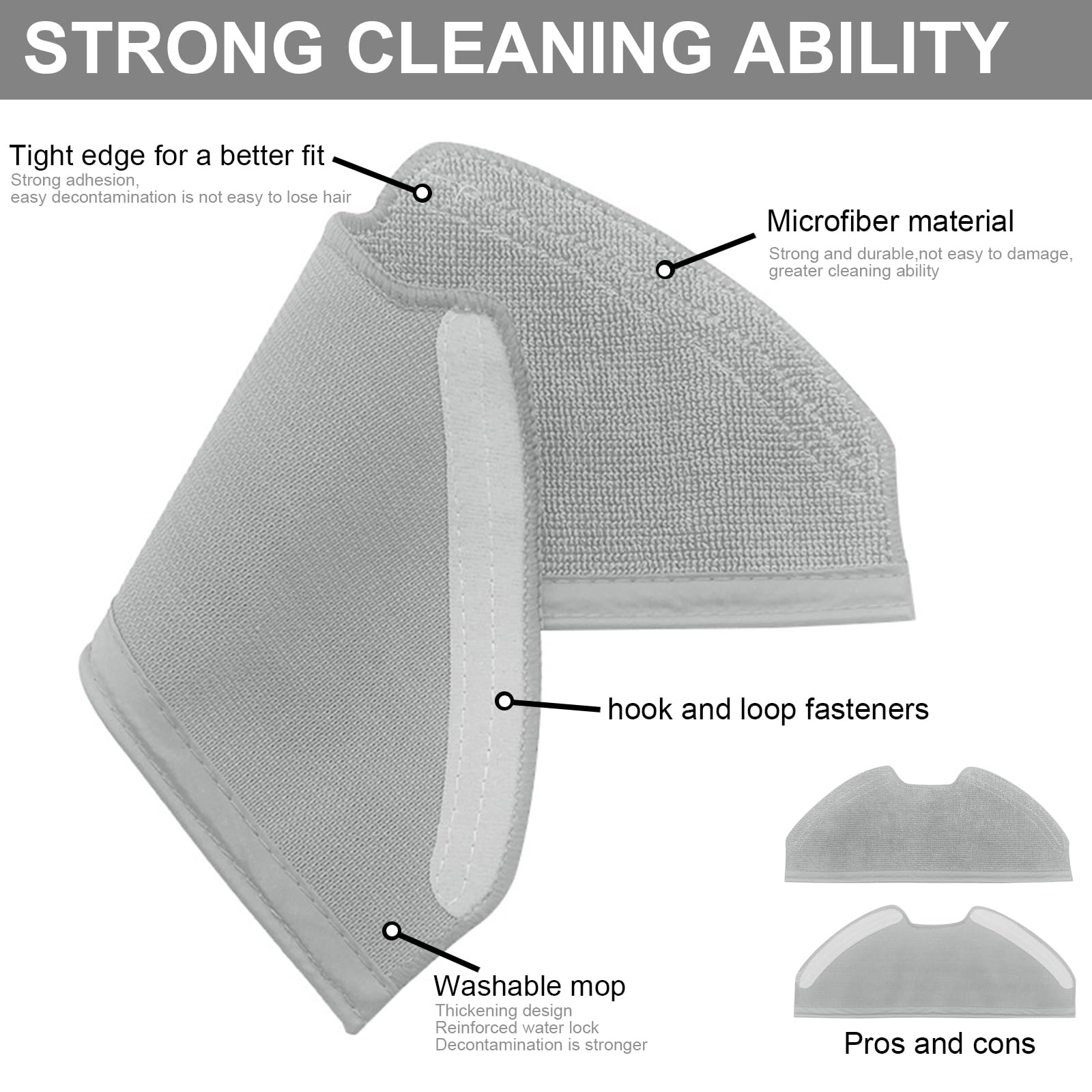 Suitable for eufy X8 Pro Robot Vacuum Accessories main rolling brush Edge brush filter mop dust bag (1 rolling brush +2 filter +2 mop +4 side brush +3 dust bag)