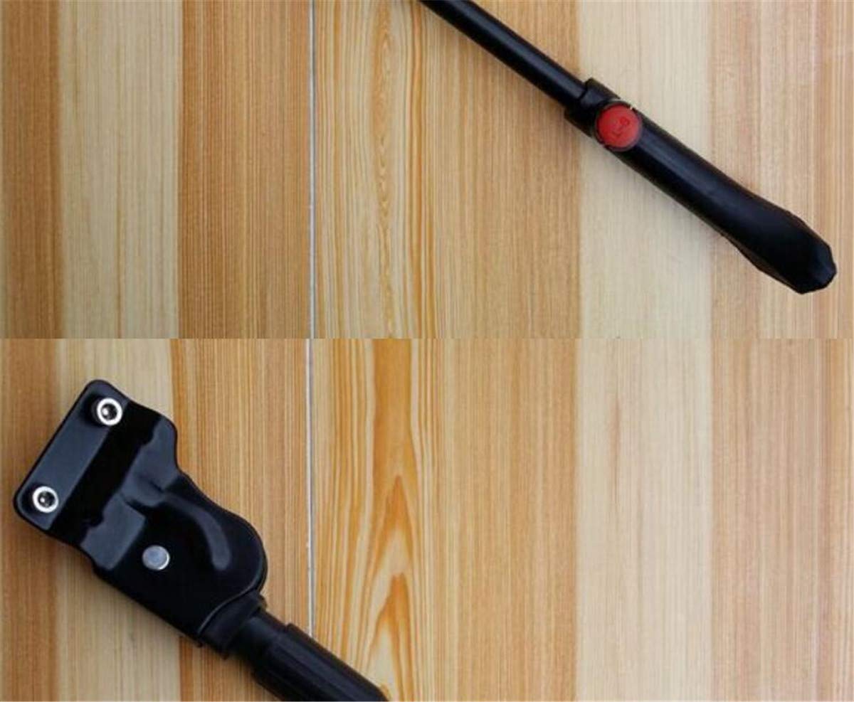 HOUTBY Bike Kickstand Steel Quick Adjust Height for Mountain Road BMX MTB Rear Side Bicycle Black