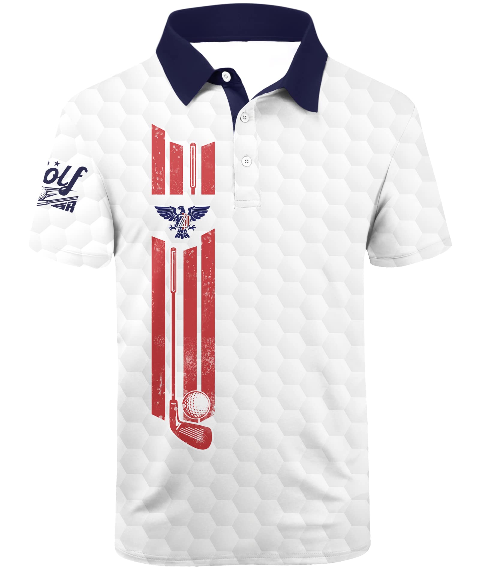 Little Beauty Golf Polos for Men Short Sleeve Casual Summer Polo Mens T Shirts