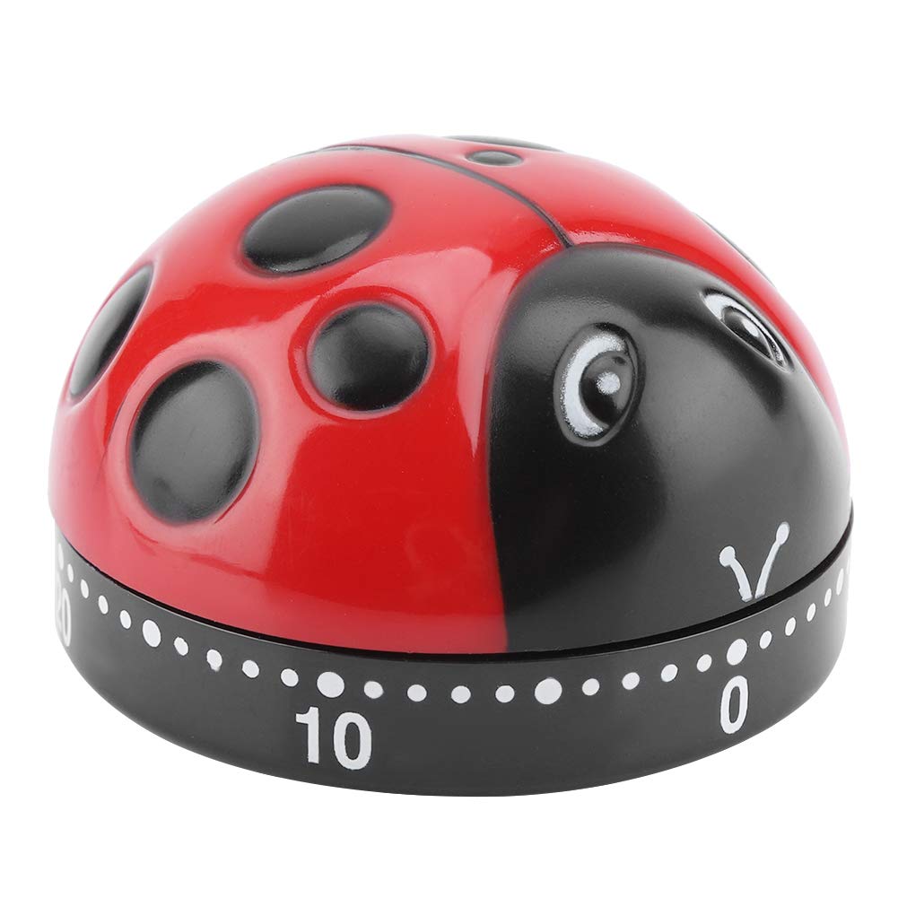 Maxmartt Cooking Timers for Kitchen,Ladybug Kitchen Timer 60 Minutes Timer Mechanical Wind-Up Timer Kitchen Cooking Timer