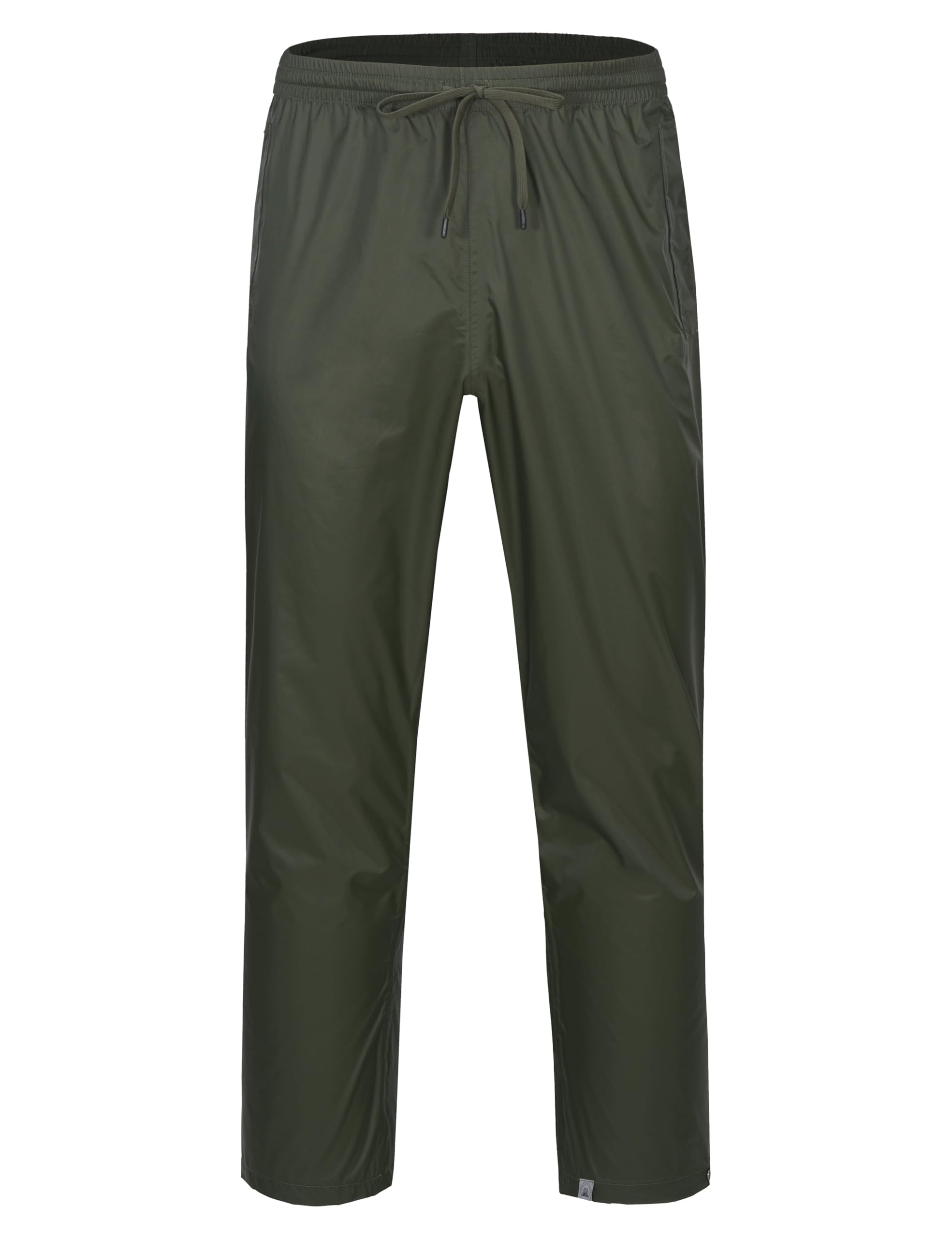 Mapamyumco Men's Rain Pants Hiking Pants Windproof Breathable Rain Over Pants Black XXL
