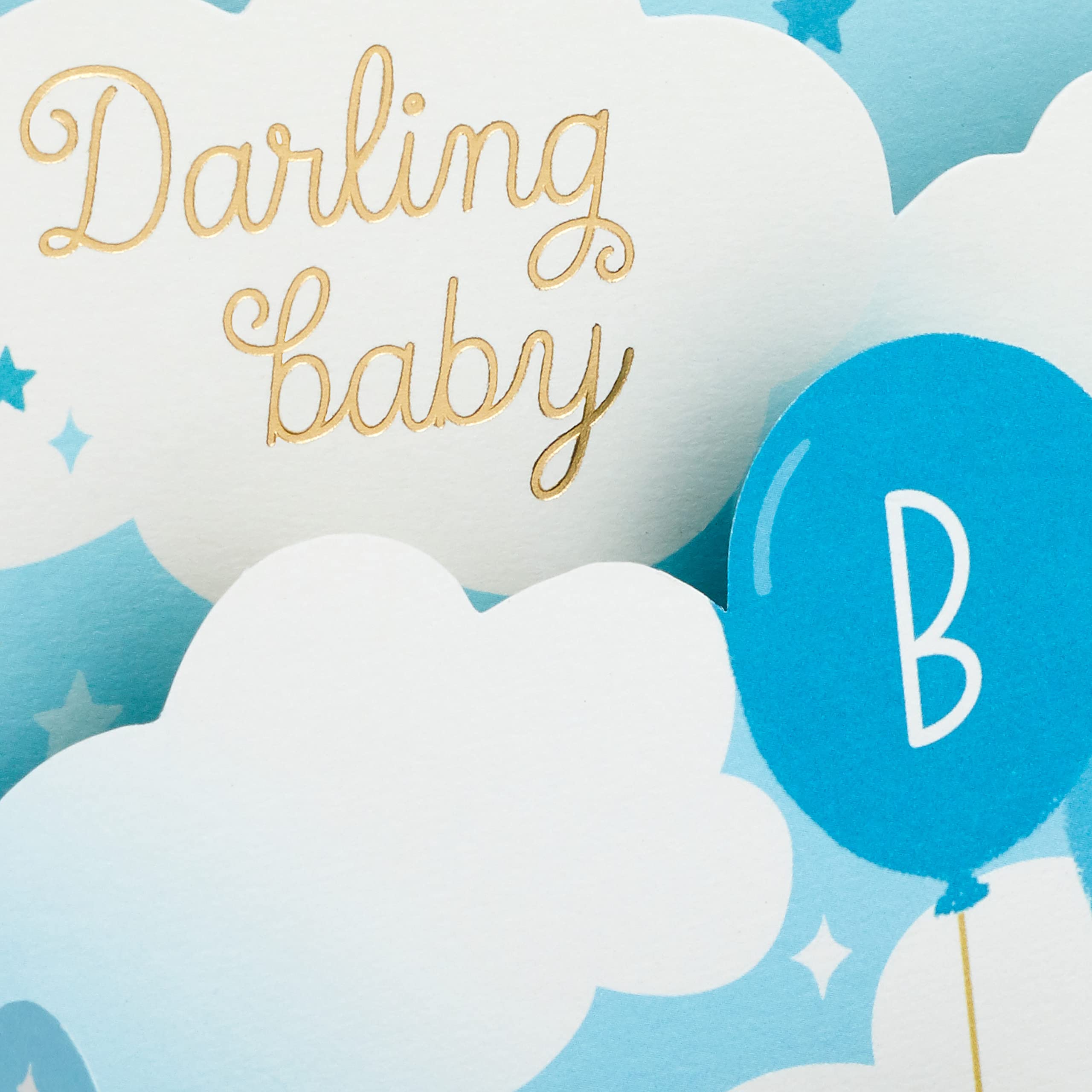 Hallmark Paper Wonder Pop Up Baby Shower Card for Baby Boy (Nursery