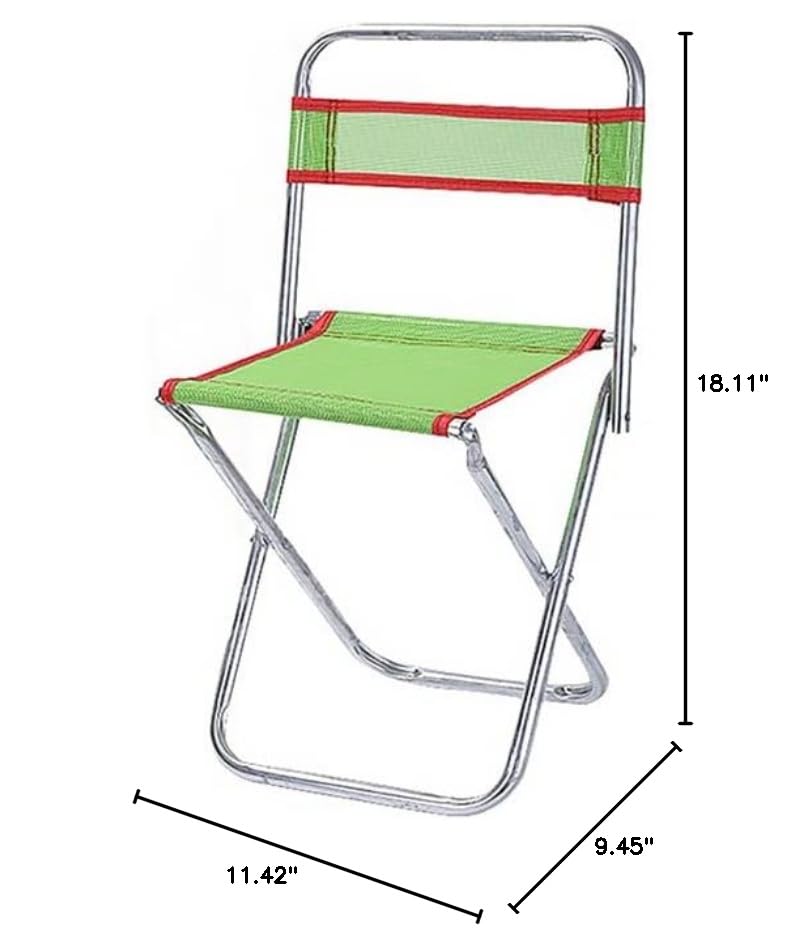 LMMDDP -Light Aluminum Alloy Outdoor Portable Folding Stool Foldable Fishing Camping Chair Picnic BBQ Beach Seat Portable Stool