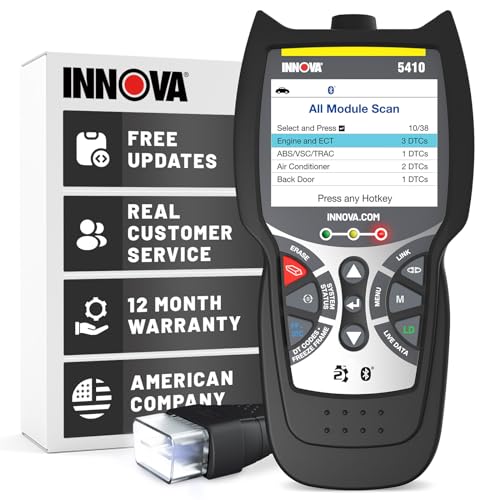 INNOVA 5410 – Newest 2022 All System OBD2 Scan Tool – Read/Erase Check Engine, ABS, SRS, and Transmission