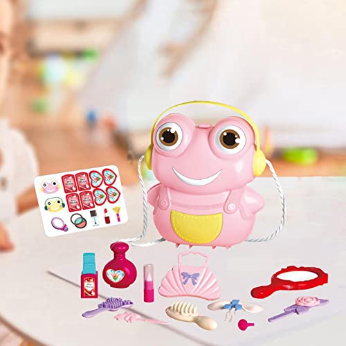 Mini Playhouse Toy Pretend Play Set Storage Bag, Montessori Toy Storage Toy Simulation Picnic, Beauty Organizer