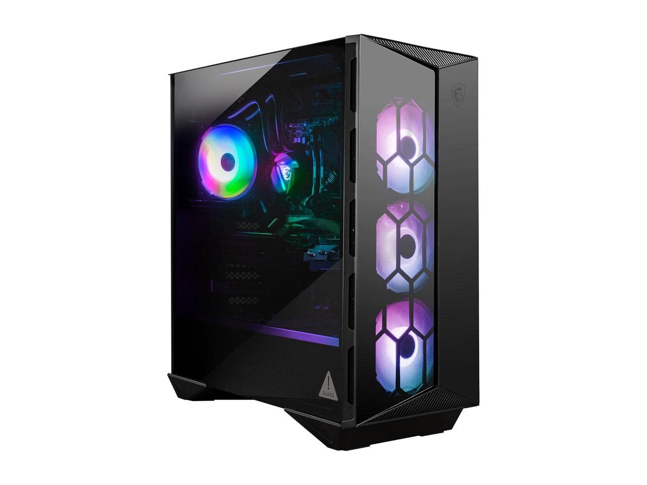 MSI Aegis ZS (Tower) Gaming Desktop, AMD Ryzen R7-5800X, GeForce RTX 3070 Ti, 16GB Memory (Dual-CHL), 1TB SSD, WiFi 6, USB Type-C, VR-Ready, Windows 11 Home (5TE-299US)