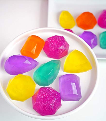 Gem Stones Soap Making Kit, Soap Molds, DIY Arts & Crafts Project, Gift & STEM Science Experiment for Kids Girls Boys Ages 8-12 and Up