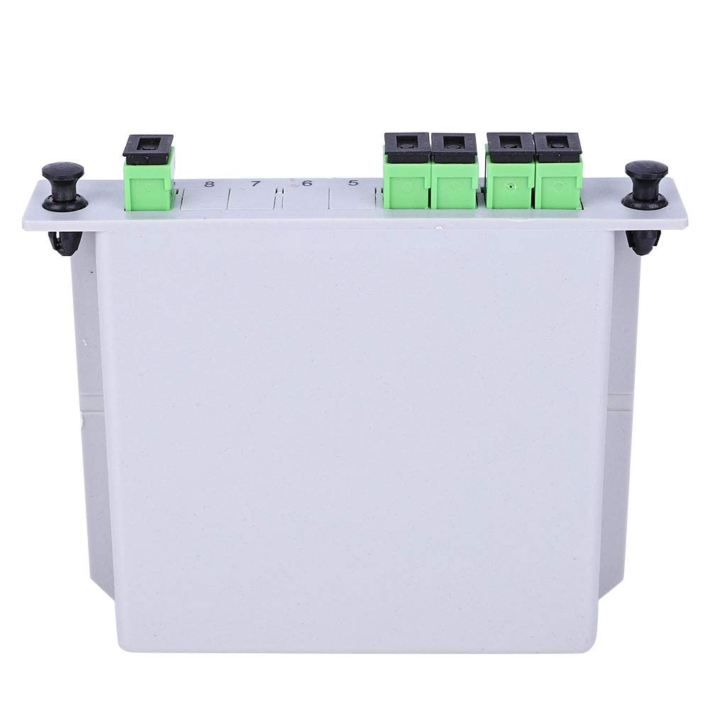 Heayzoki Blade Optical Splitter, 1X4 Single Mode Blade PLC Optical Fiber Splitter, 1 Minute 4 SC-APC Splitter, All-Fiber Structure, for Home Wiring, Engineering Projects