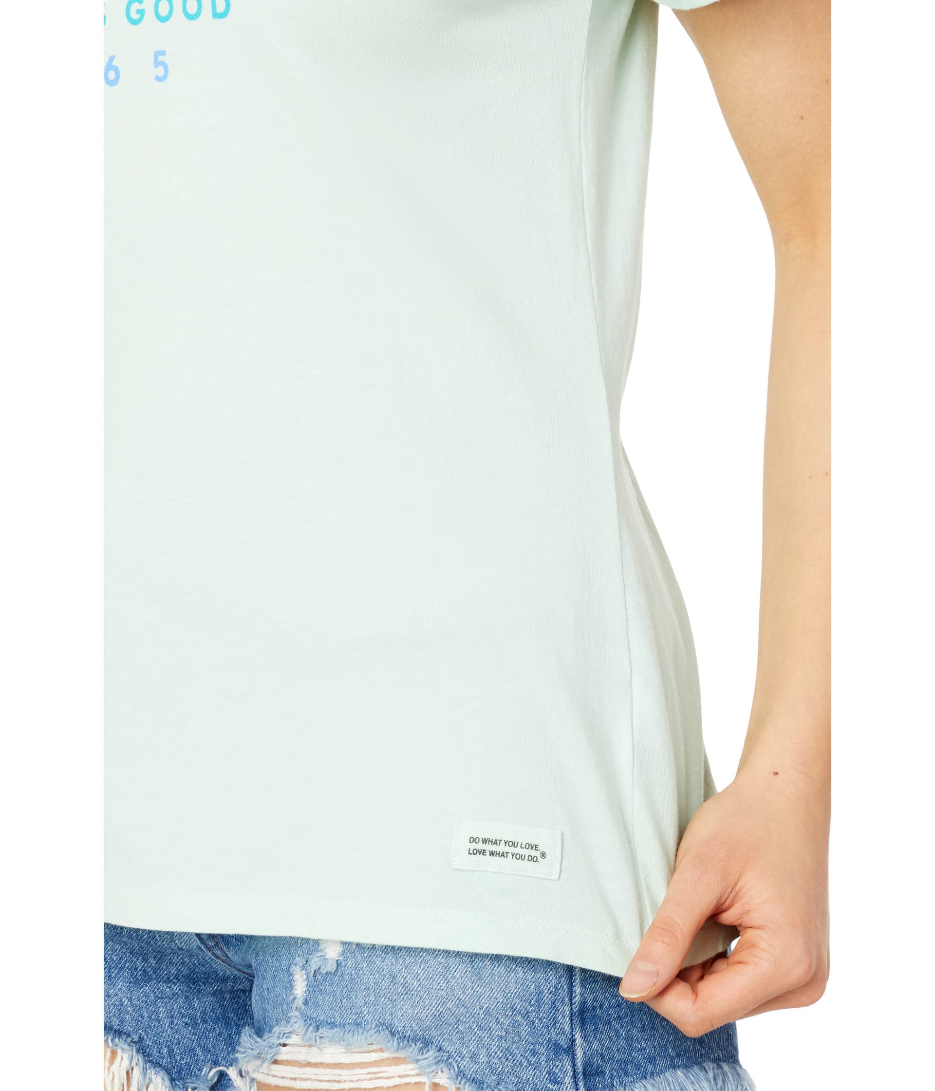 Life is Good 365 Palm Trees Short Sleeve Crusher-Lite™ Vee Sage Green XL (US 16-18)