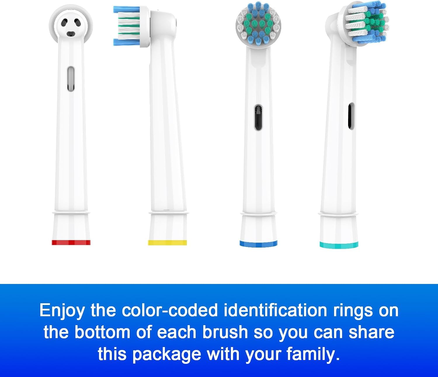 Replacement Brush Heads Compatible with Oral B,Electric Toothbrush Heads Cross Action for Oral-b Braun Pro 1000and More