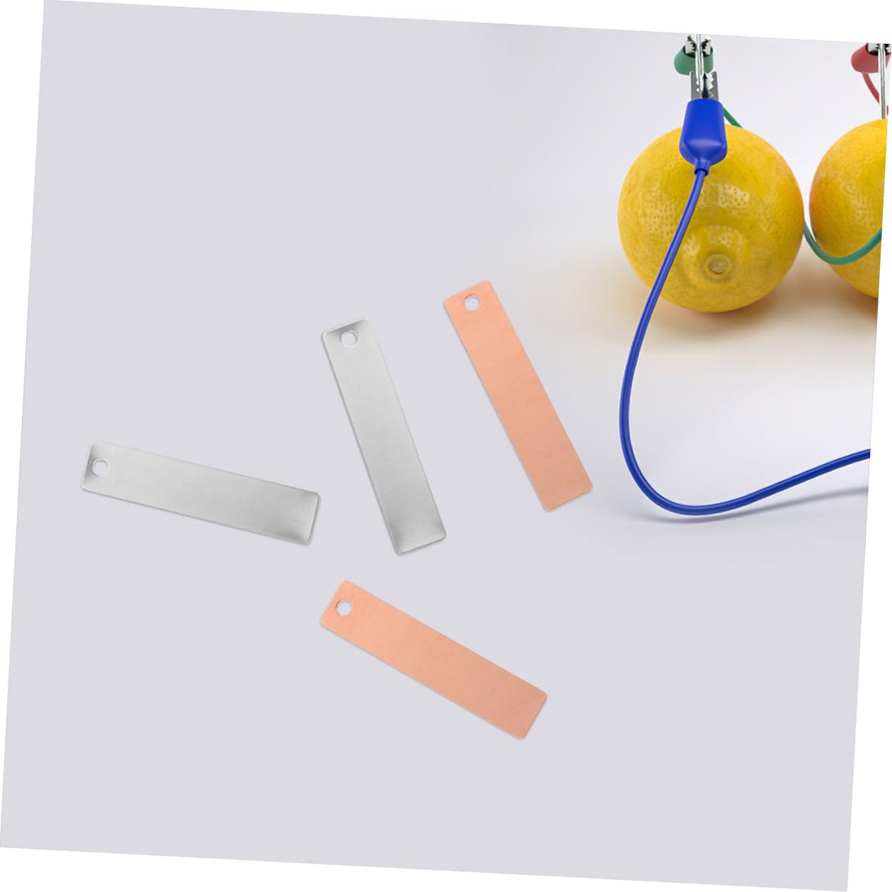 NESTINGHO 8 Pairs Battery Electrode Sheet Zinc Anode Copper Strip for Fruit Battery Experiment Anode for Zinc Plating Anode for Zinc Electroplating Fruit Battery Experiment Supplies