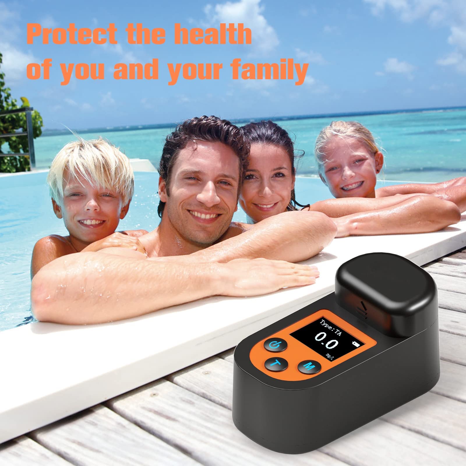 PH and TDS Meter for Water - TESPERT pH Tester Digital - TDS Meter Digital Water Tester, Testing Free Chlorine, Total Alkalinity and pH