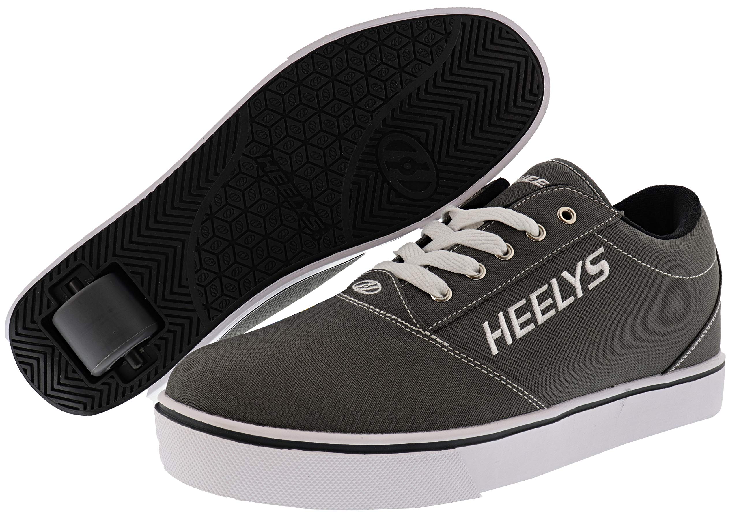 Heelys Footwear Wheeled Heel Shoe, Charcoal, 3 US Unisex Big Kid