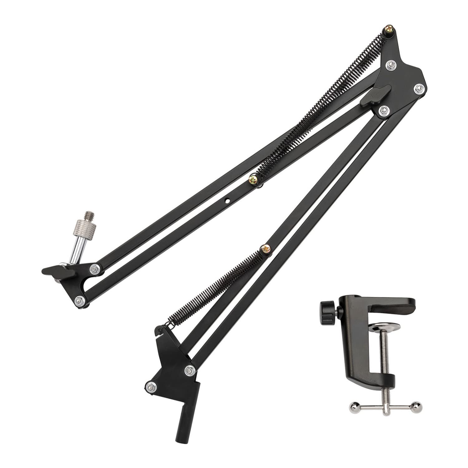 Knox Gear Microphone Suspension Studio and Home Recording Podcasting Mic Stand (Fits All Microphones and Shock Mounts)