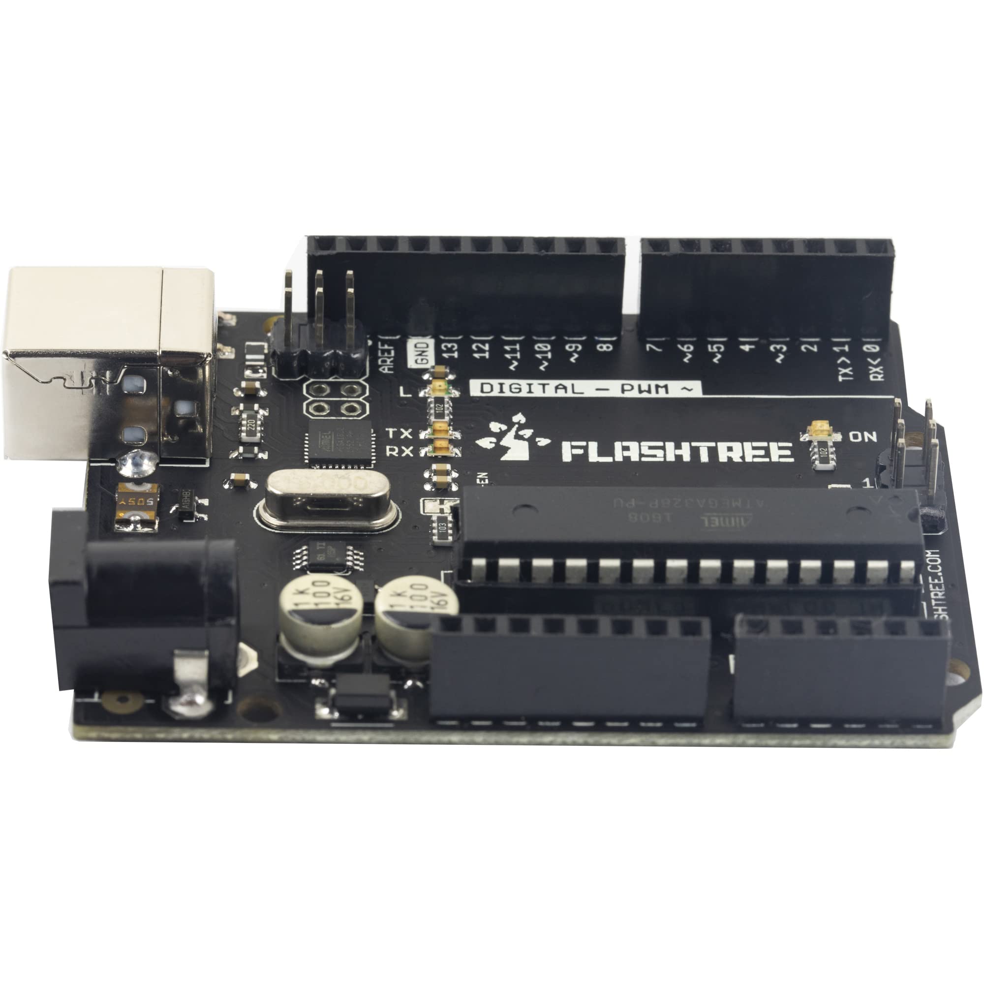naughtystarts Development Board for ATmega328P with USB Cable Compatible for Arduino IDE (30 CM Cable + R3 Board)